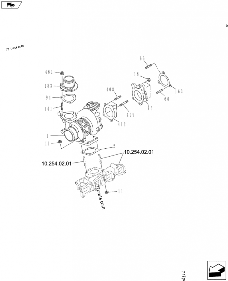 84583468 TURBOCHARGER - Case spare part | 777parts.com