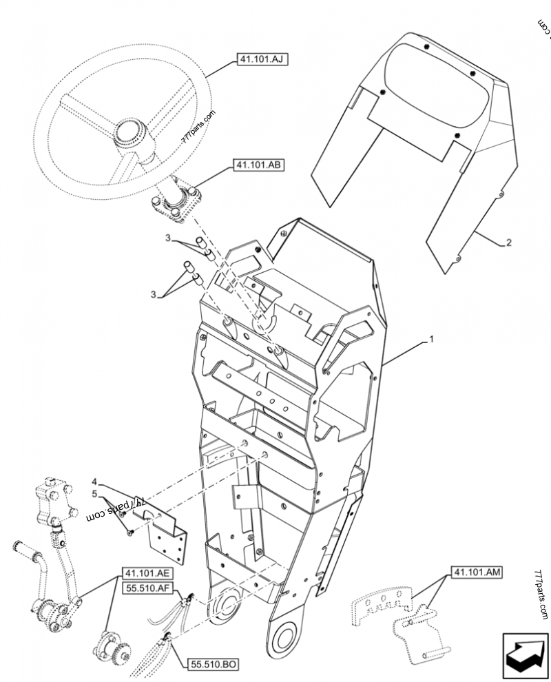 84200279 CONSOLE - Case spare part | 777parts.com