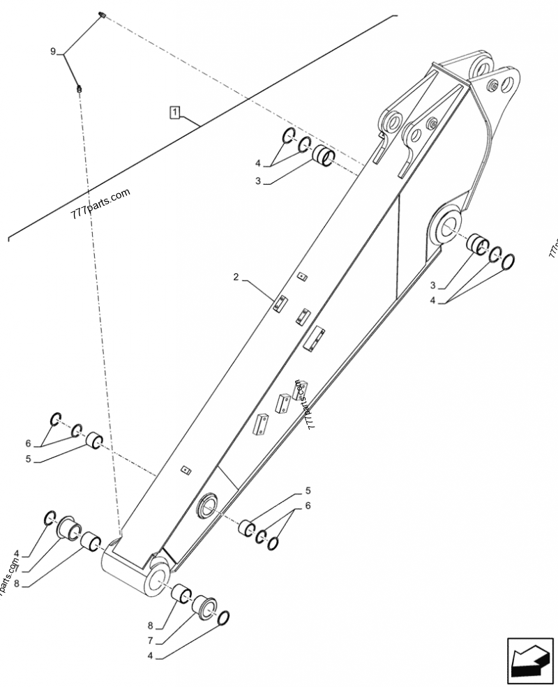 47759919 BUSHING - Case spare part | 777parts.com