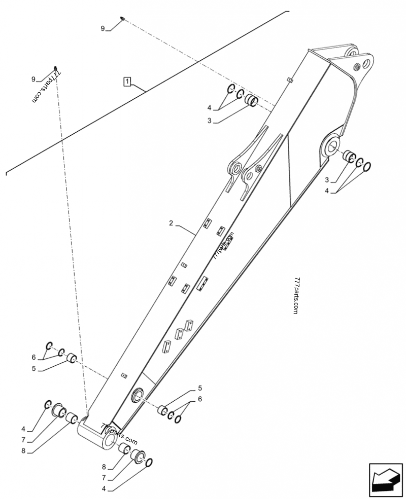 47759919 BUSHING - Case spare part | 777parts.com