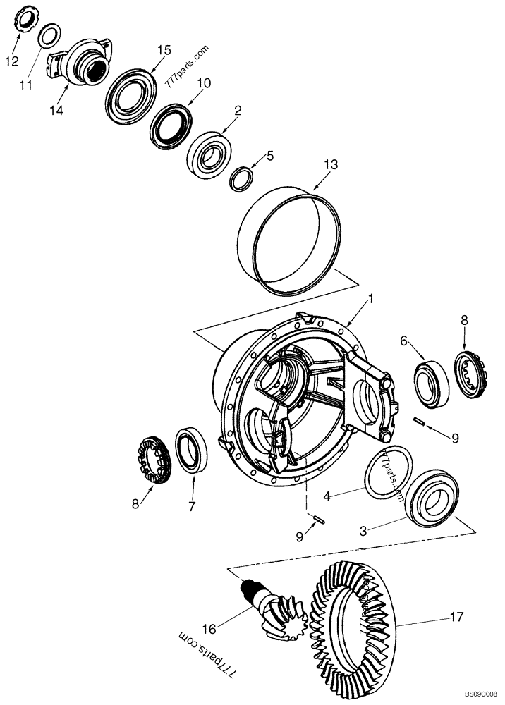 384483A1 TAPERED BEARING,60.33mm ID x 136.53mm OD x 36.51mm W - Case ...