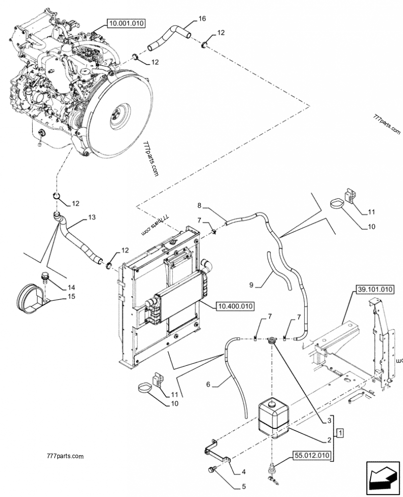 47757585 TANK - Case spare part | 777parts.com