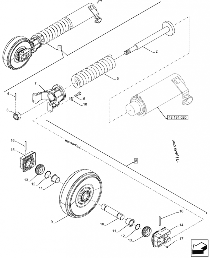 47888818 HUB - Case spare part | 777parts.com