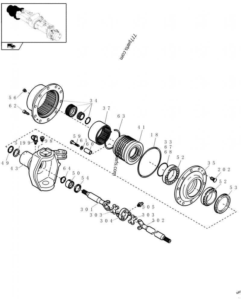 102807 BOLT - Case spare part | 777parts.com