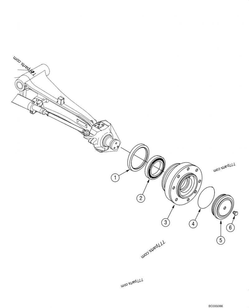 401065A1 HUB - Case spare part | 777parts.com