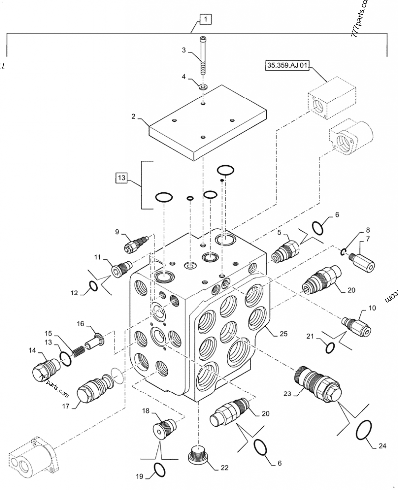 47728953 SEAL KIT - Case spare part | 777parts.com