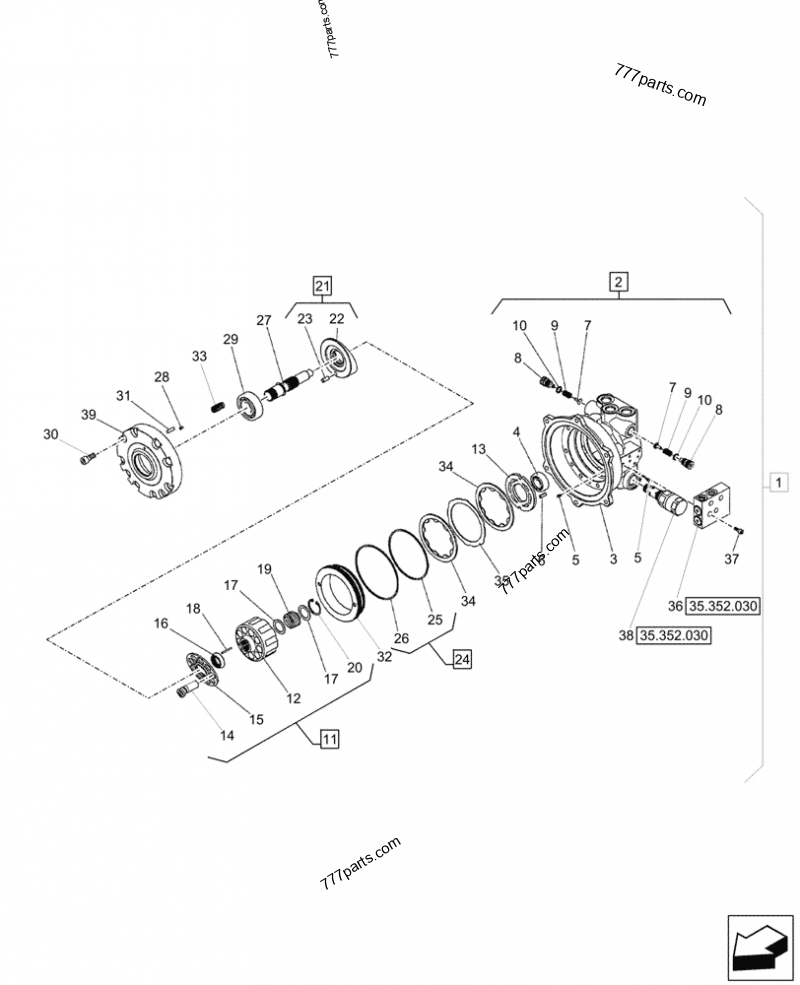 XJDK-00110 PIN - xjdk00110 - Case spare part | 777parts.com