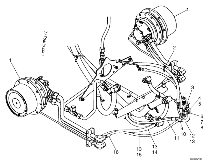 87458061 PRESSURE SWITCH - Case spare part | 777parts.com