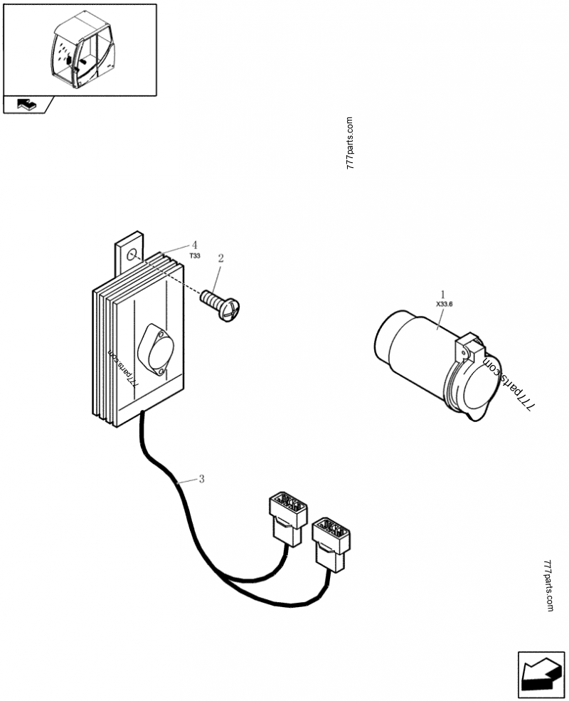 1480061 SCREW - Case spare part | 777parts.com