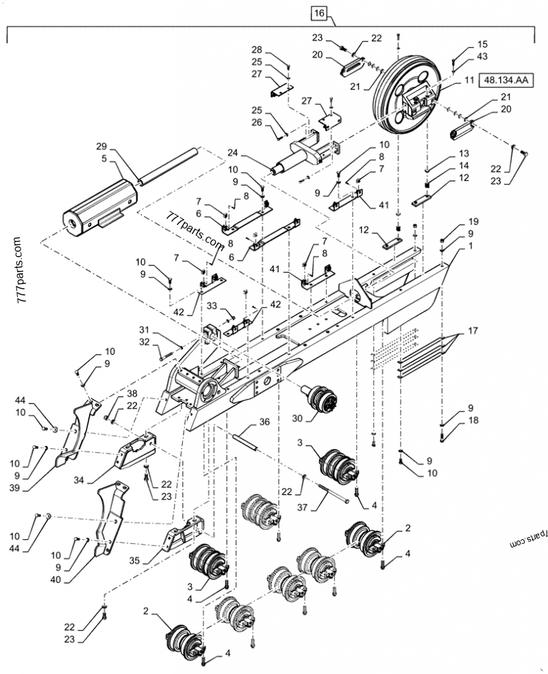 87582767 ROLLER - Case spare part | 777parts.com