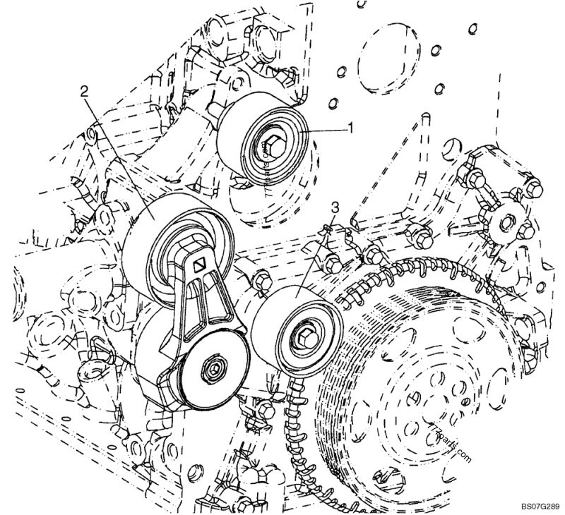 2852398 IDLER WHEEL,65mm OD - Case spare part | 777parts.com