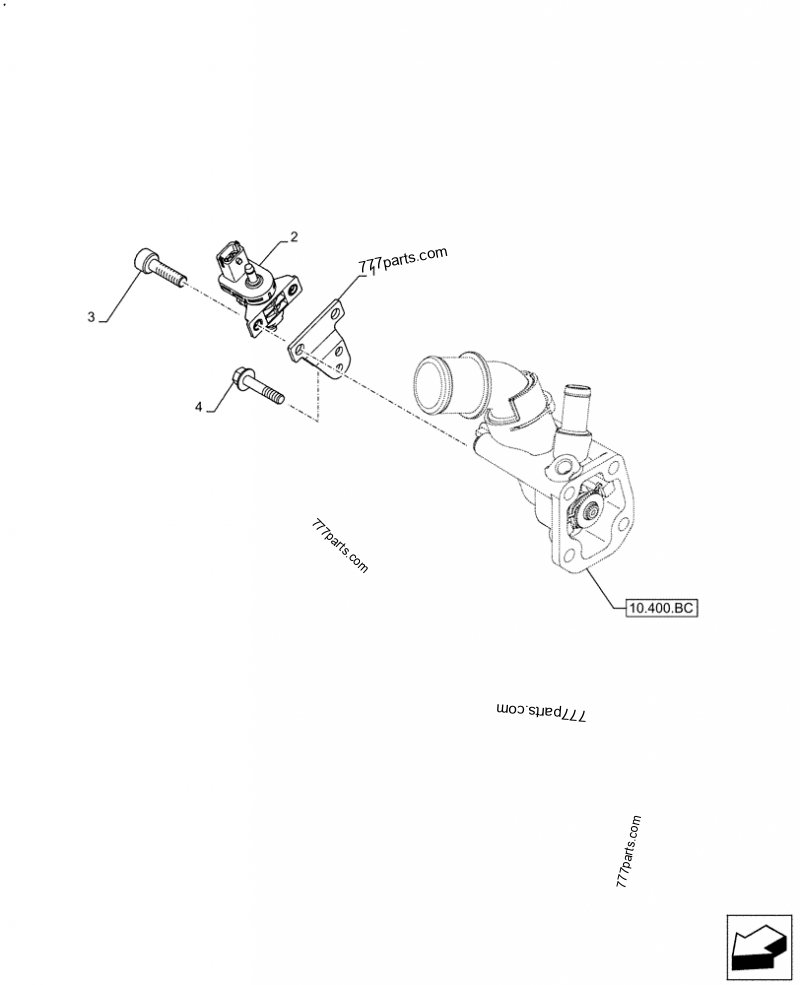 504385061 VALVE, PRESSURE CONT - Case spare part | 777parts.com
