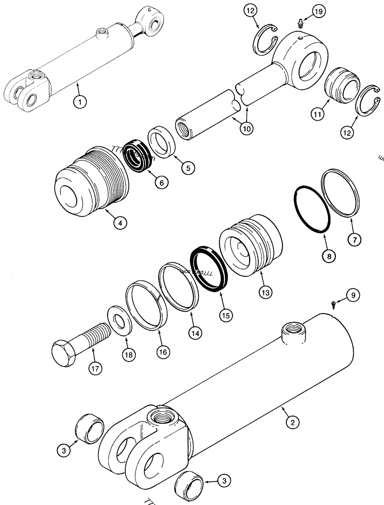 137917A1 PISTON ROD - Case spare part | 777parts.com