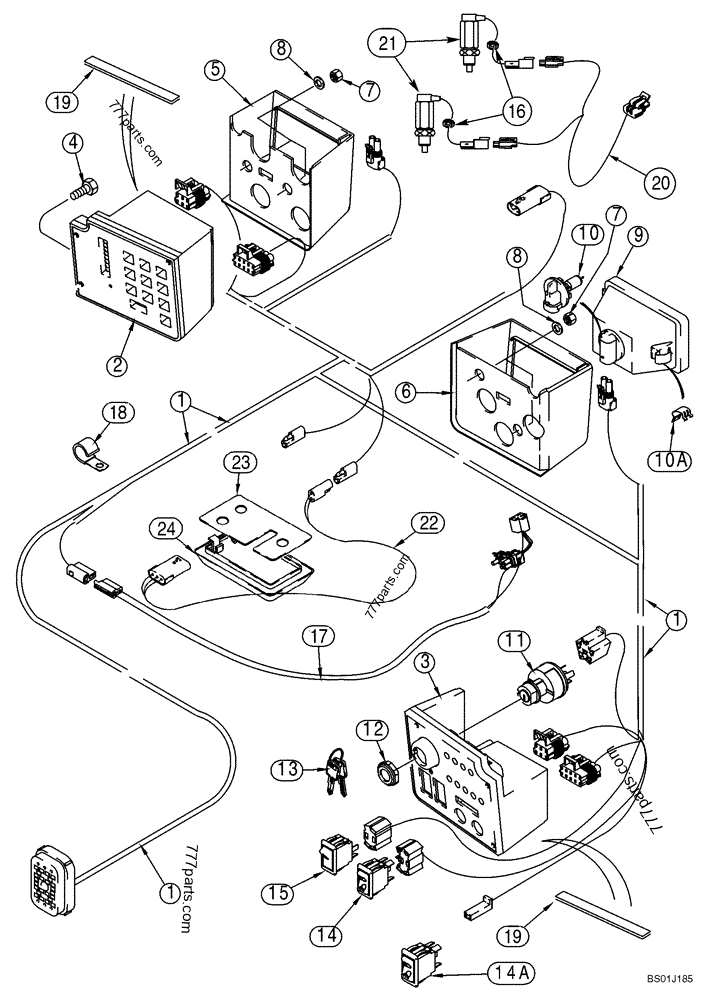 223836A1 LIGHT SWITCH - Case spare part | 777parts.com