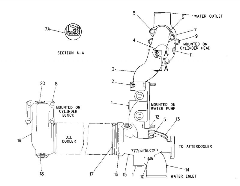 7C0307 GASKET - Caterpillar spare part | 777parts.com