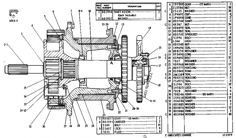 8D3743 SPROCKET - Caterpillar spare part | 777parts.com
