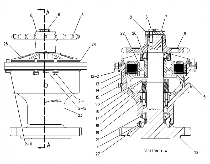 8D8795 SEAL-D-RING - Caterpillar spare part | 777parts.com