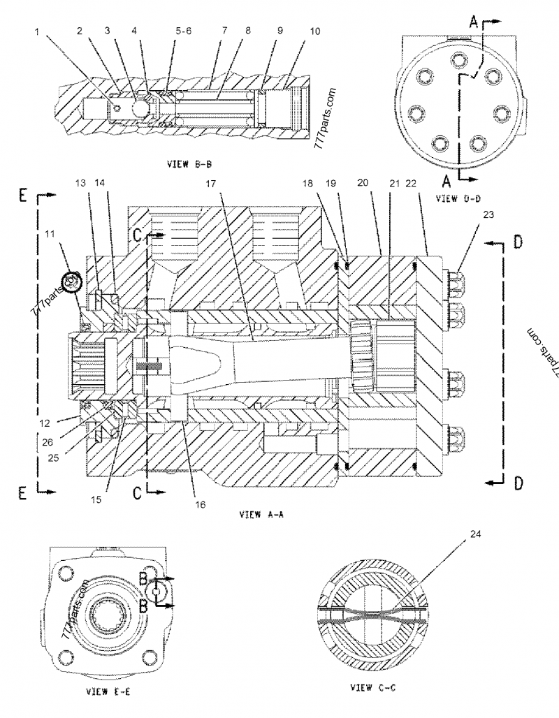 8F5340 SEAL-LIP - Caterpillar spare part | 777parts.com
