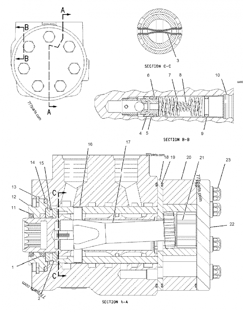 8F5340 SEAL-LIP - Caterpillar spare part | 777parts.com