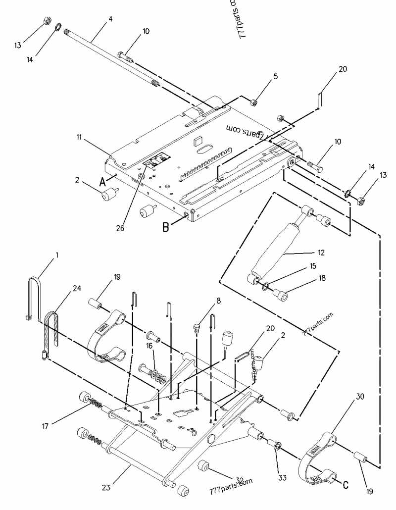 TETHER - Caterpillar spare part | 777parts.com