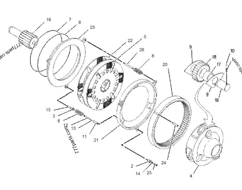 1305859 PLATE-REACTION - Caterpillar spare part | 777parts.com