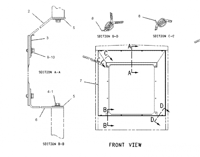 1456698 BAFFLE GROUP-RADIATOR - Caterpillar spare part | 777parts.com