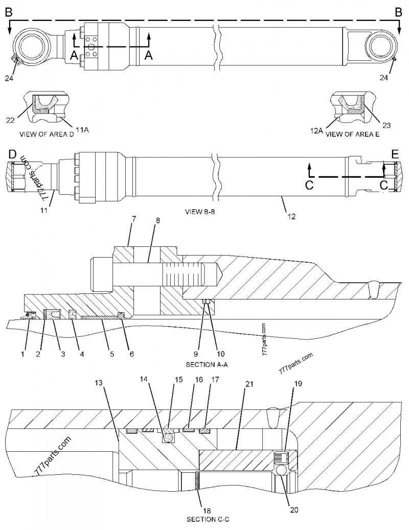 1772573 SEAL - Caterpillar spare part | 777parts.com