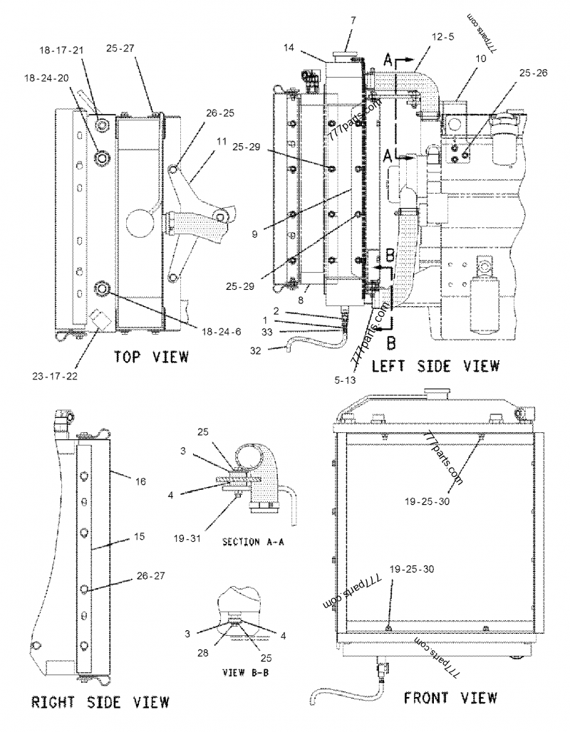 0990001 CAP-RADIATOR - Caterpillar spare part | 777parts.com