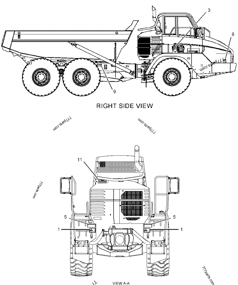 1948546 PLATE-ROPS/FOPS - Caterpillar spare part | 777parts.com