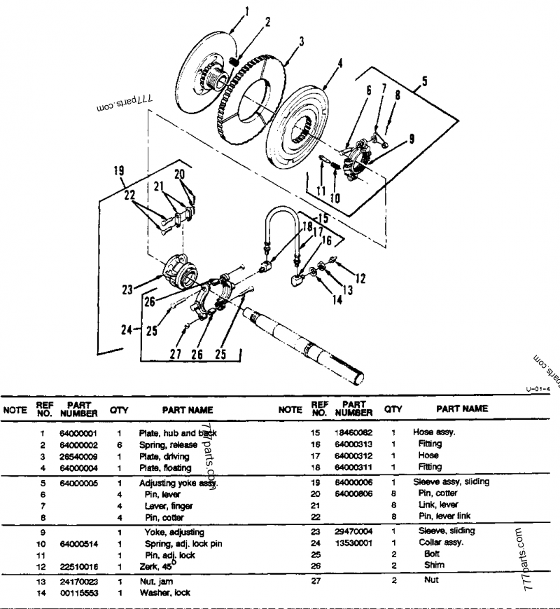 06000030 CLUTCH ASSEMBLY - Caterpillar spare part | 777parts.com
