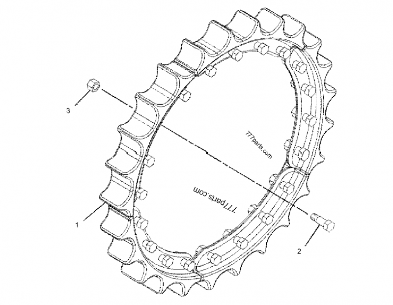 1979679 SEGMENT-SPROCKET - Caterpillar spare part | 777parts.com
