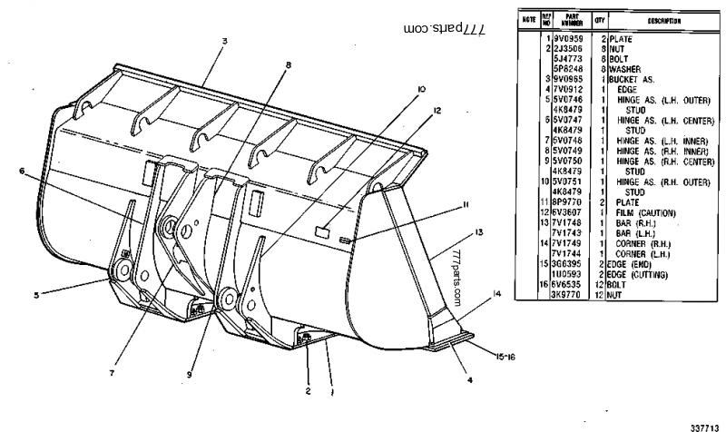 100-6668 Caterpillar Bulldozer Loader 972g Dbf Cutting Edge, 43% OFF