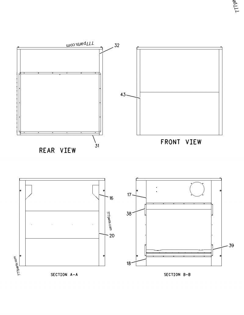 2005949 DUCT - Caterpillar spare part | 777parts.com