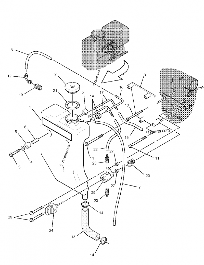 2107669 ADAPTER - Caterpillar spare part | 777parts.com