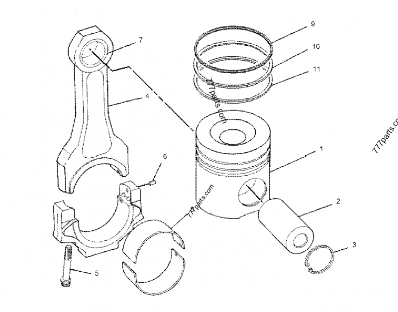 1014142 BODY AS-PISTON - Caterpillar spare part | 777parts.com