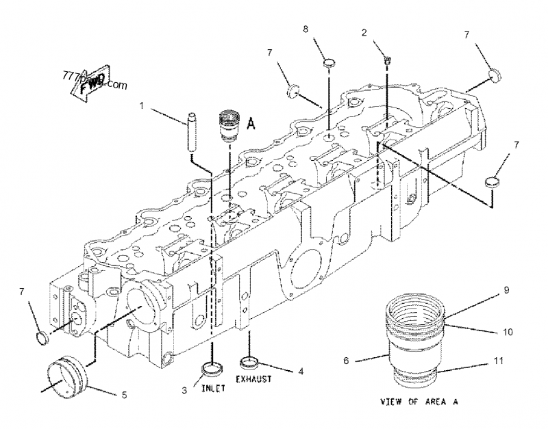 2165582 BEARING-SLEEVE - Caterpillar spare part | 777parts.com