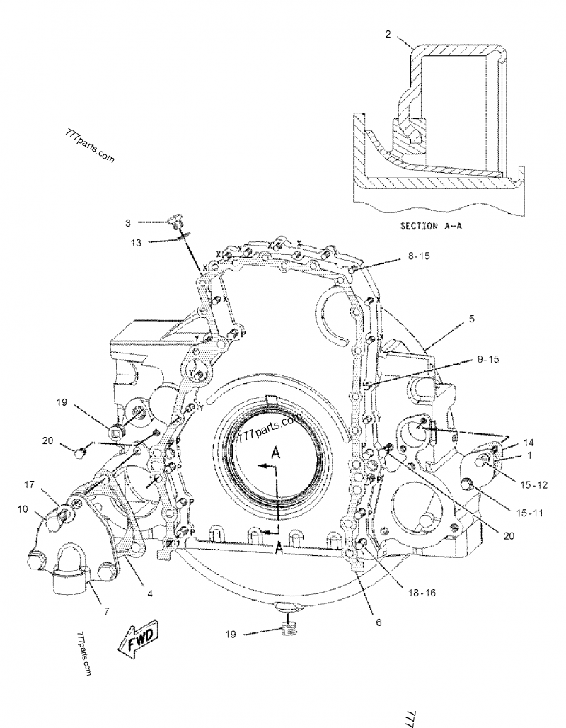 2348937 SEAL-INTEGRAL - Caterpillar spare part | 777parts.com