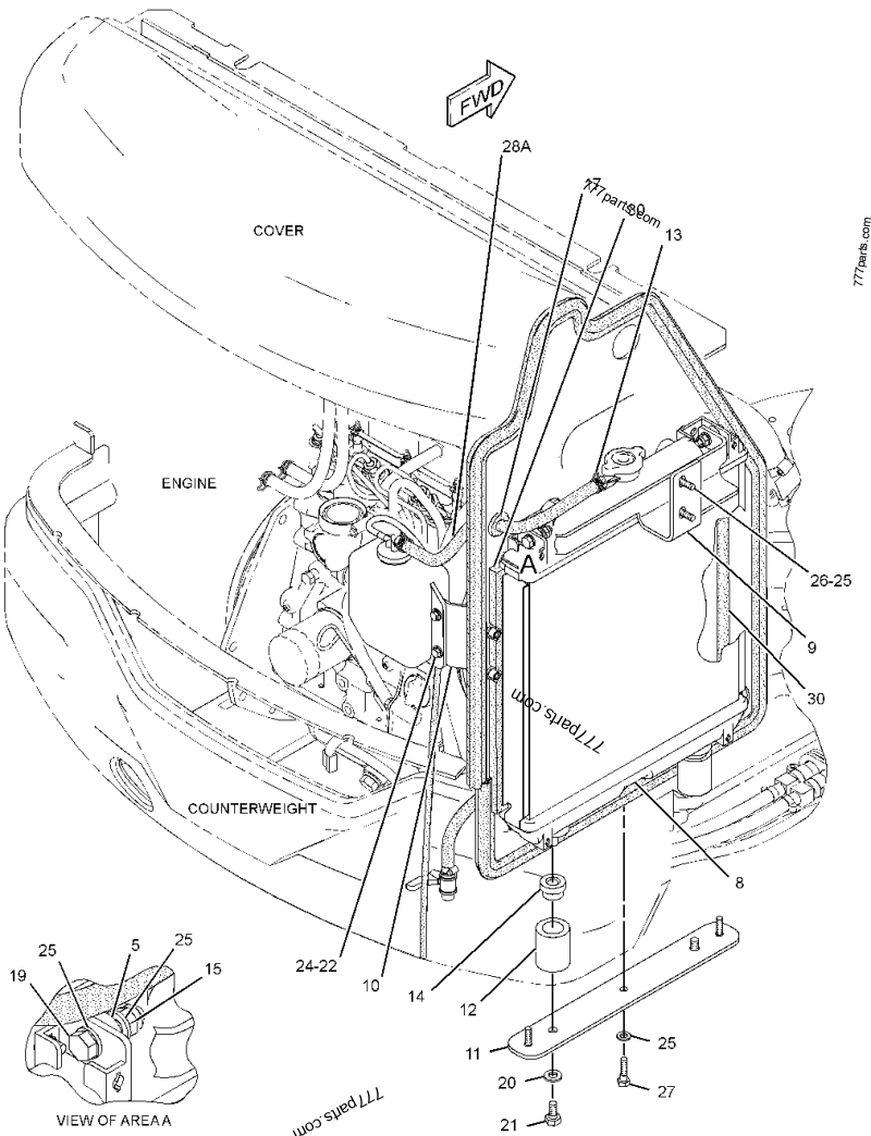 2475086 CAP-RADIATOR - Caterpillar spare part | 777parts.com
