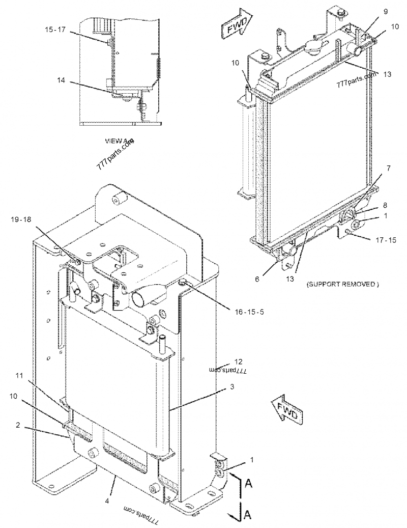2475086 CAP-RADIATOR - Caterpillar spare part | 777parts.com