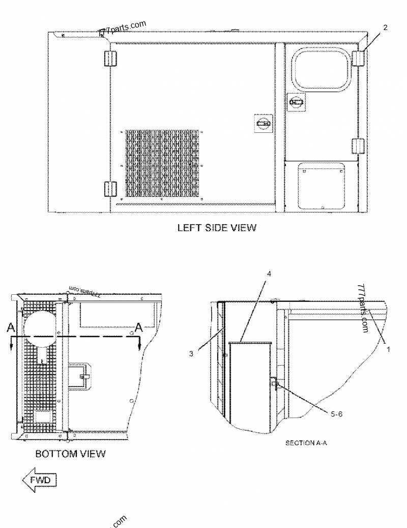2654757 ENCLOSURE GROUP-GENERATOR - Caterpillar spare part | 777parts.com