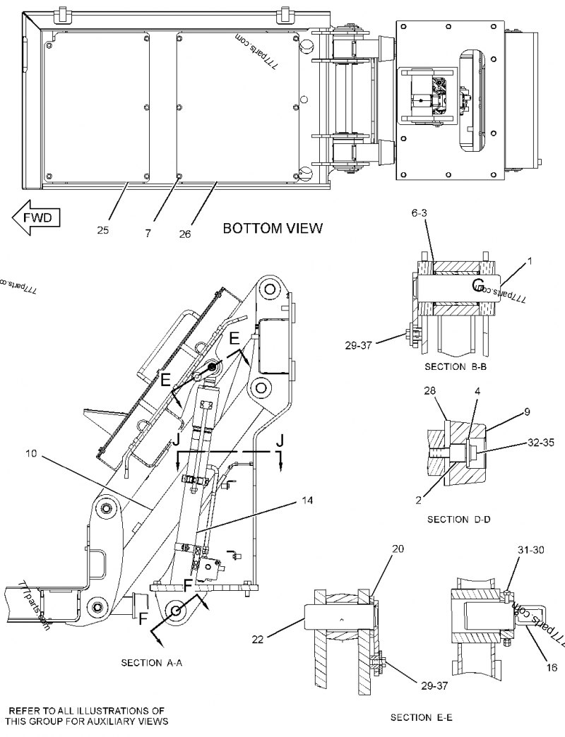 2662108 PLATE - Caterpillar spare part | 777parts.com