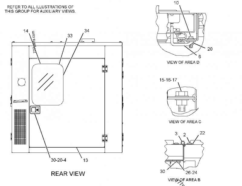 2707390 ENCLOSURE GROUP-GENERATOR - Caterpillar spare part | 777parts.com