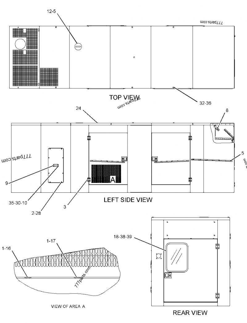 2755024 ENCLOSURE GROUP-GENERATOR - Caterpillar spare part | 777parts.com