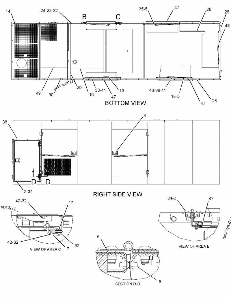 2755027 ENCLOSURE GROUP-GENERATOR - Caterpillar spare part | 777parts.com