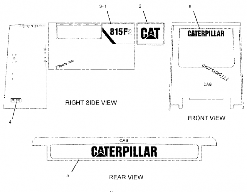 2817259 FILM-IDENTIFICATION - Caterpillar spare part | 777parts.com