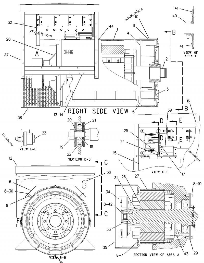 1090037 STATOR-EXCITER - Caterpillar spare part | 777parts.com