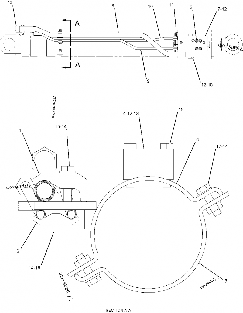 1095816 ELBOW - Caterpillar spare part | 777parts.com