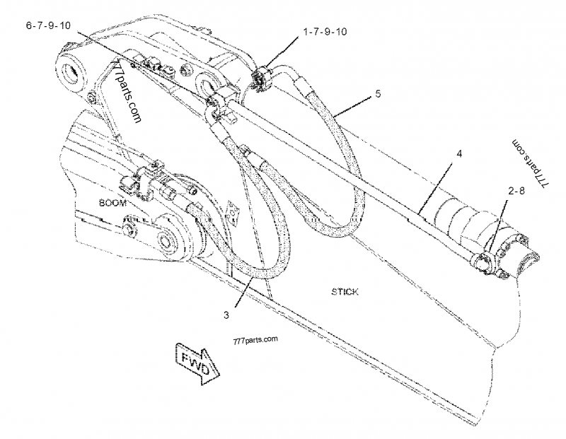 2999227 LINES GROUP-PILOT - Caterpillar spare part | 777parts.com