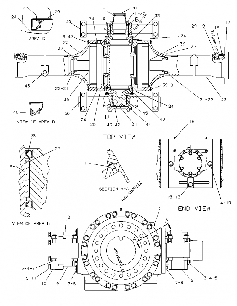 2K0713 BEARING-SLEEVE - Caterpillar spare part | 777parts.com