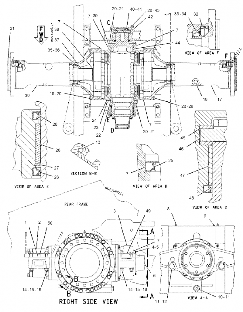 2K0713 BEARING-SLEEVE - Caterpillar spare part | 777parts.com